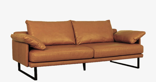 Monté Leather Sofa in Aline Classic Palomino | Featured Collection