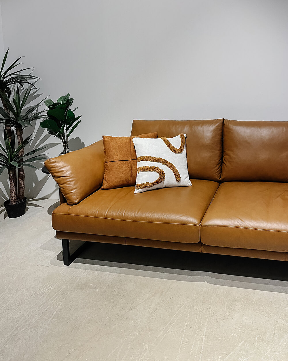 Monté Leather Sofa in Aline Classic Palomino | Featured Collection