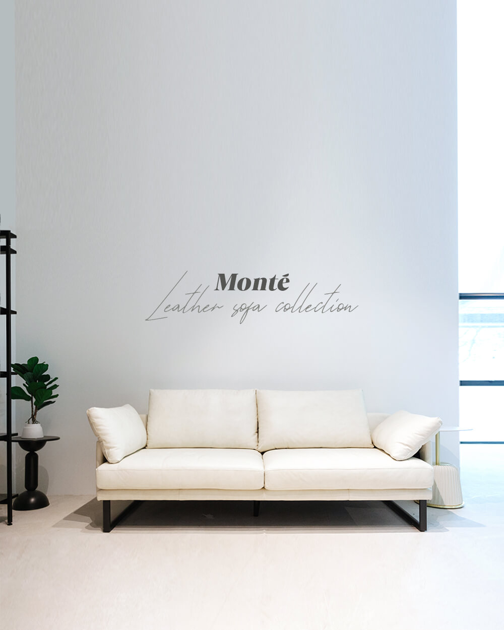 Monté Leather Sofa in Aline Classic Palomino | Featured Collection